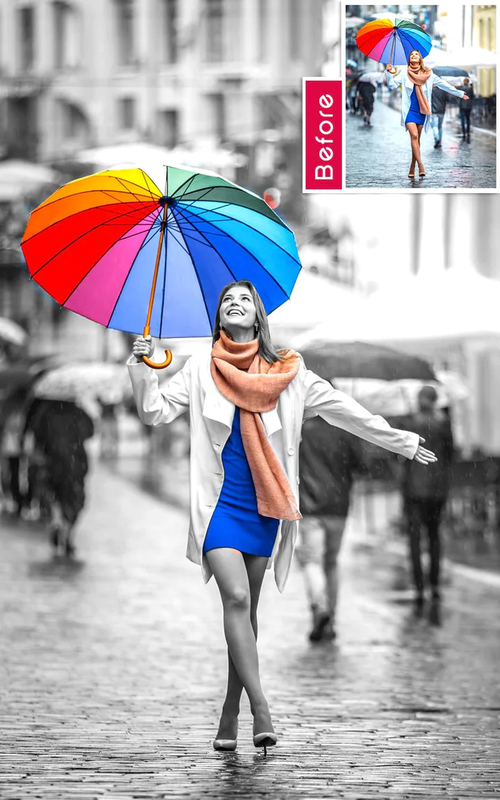 Colour Splash Fashion Photography